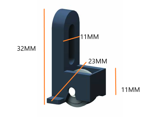 WHEELS & DOOR ROLLERS: Sliding Window Carriage